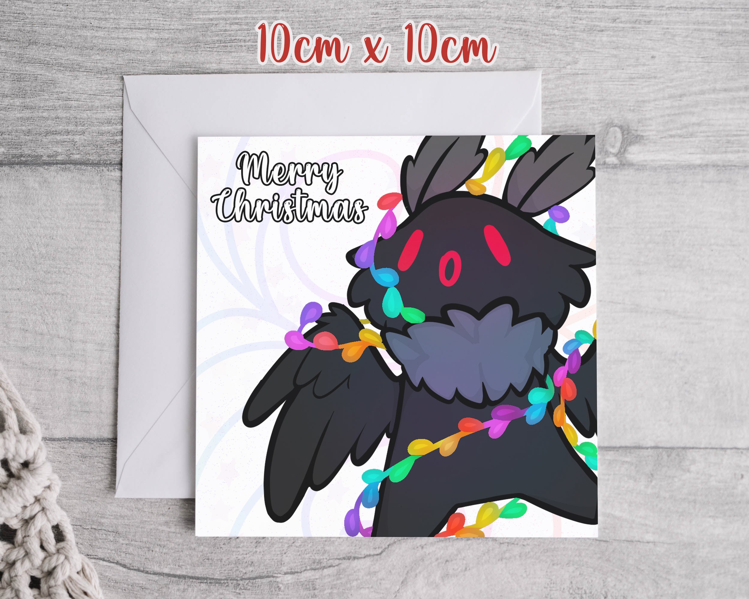 Mothman Christmas Greeting Card – Ellesdoodlebox