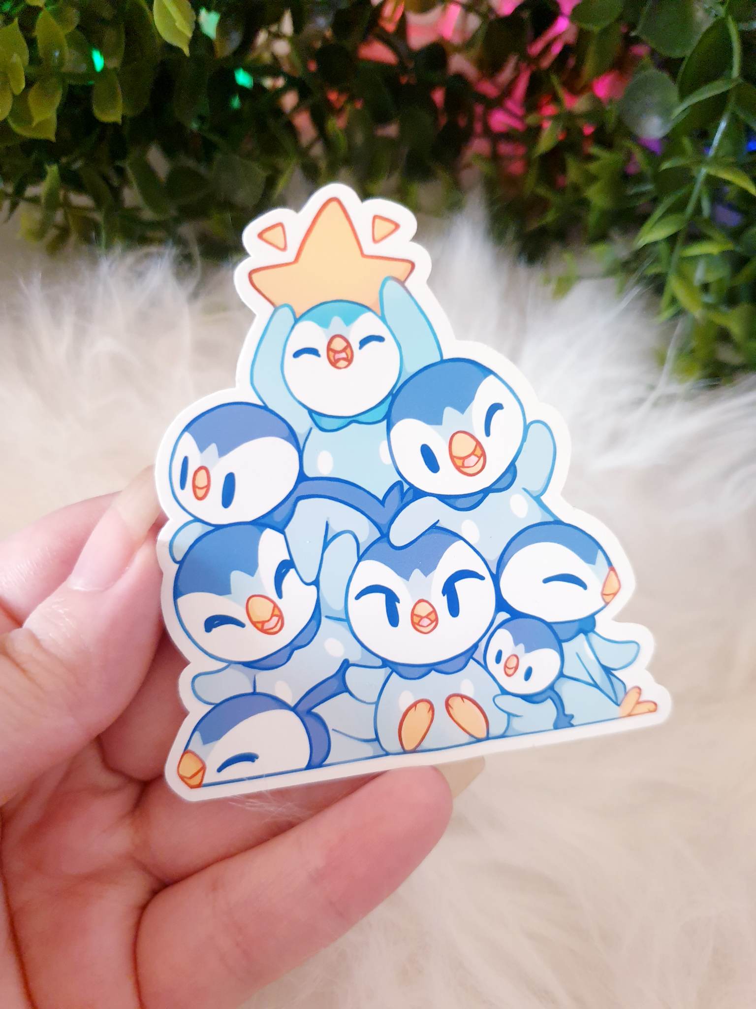 Piplup Group Sticker – Ellesdoodlebox